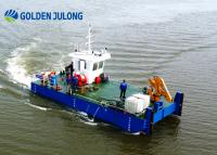 China Hydraulic Multi Cat Work Boat for Dredger Working Speed 8-10 knots 2 Pieces Propeller for sale