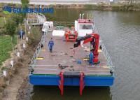 China Hydraulic Multi Cat Work Boat for Dredger Working Speed 8-10 knots 2 Pieces Propeller for sale