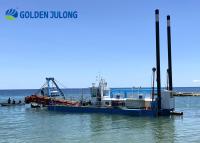 China River Sea Sand Mining Sand Dredger Ship / 12 M Julong Dredger 1200 M3/H for sale