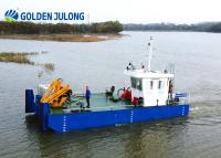 China JULONG JLWB400 Work Boat With Hydraulic Deck Crane For Dredger for sale
