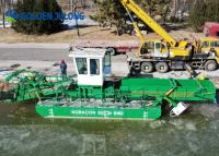China Cummins Engine Trash Skimmer Boat For Water Surface Garbage Collection River Water Cleaning Machine for sale