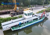China JULONG Customized River Cleaning Trash Skimmer Boat Price For Garbage Collection for sale