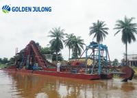 China 8 M 60 M3/Hr Mining Equipment Chain Bucket Dredger Equipped With Quality Engine 68 Pcs Bucket for sale