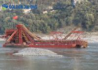 China 8 M 60 M3/Hr Mining Equipment Chain Bucket Dredger Equipped With Quality Engine 68 Pcs Bucket for sale