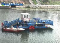China Full Automatic Water Surface Cleaning Boat / Trash Skimmer Vessel 0.5 M Draft for sale