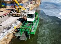 China Floating Salvage Collection Trash Skimmer Vessel With Automatically Unloaded for sale