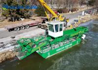 China Water Surface Cleaning Boat Trash Skimmer Boat For Sale Good Continuity for sale