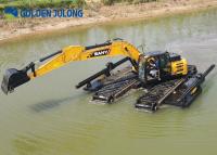 China Safely Amphibious Excavator With Pontoon For Lakes River Dredging for sale
