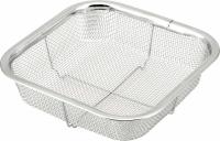 China 304 Stainless Steel Strainer Basket , Square Mesh Strainer Colander for sale