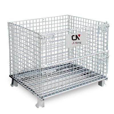 China Stackable Wire Mesh Storage Cages Customized Collapsible for sale