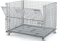 China Stainless Steel 304 1.5t Wire Mesh Storage Cages Warehouse Metal Folding for sale