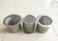 China 100mm Basket Silver Strainer Filter Wire Mesh Filter Stainless Steel Punching for sale