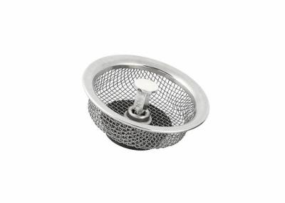 China Rustproof Round Kitchen Sink Mesh Strainer Stainless Steel anti blocking for sale