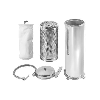 China IOS Stainless Steel Single Bag Silver Cartridge Filter Housing For Water Treatment for sale