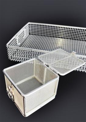 China Storage Surgery Instrument Tray Woven Disinfection Basket Stainless Steel for sale