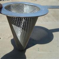 China Temporary Filter Stainless Steel Conical Filter Strainer Plain Weave for sale