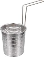 China Corrosion Resistance Deep Fry Basket Stainless Steel Silver for sale