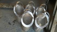 China 304 316 Stainless Steel Punching Strainer Basket With Handle for sale