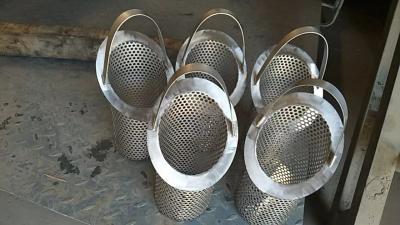 China 304 316 Stainless Steel Punching Strainer Basket With Handle for sale