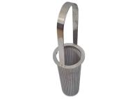 China Stainless Steel Perforated Wire Mesh Filter Basket 10 20 30 Micron for sale