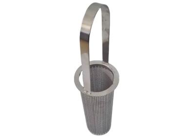 China Stainless Steel Perforated Wire Mesh Filter Basket 10 20 30 Micron for sale