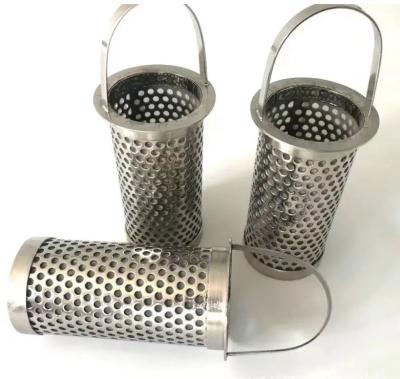 China Stainless Steel Perforated Metal Mesh Tube For Filtering for sale