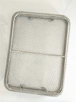 China 304 Stainless Steel Filter Basket , Metal Mesh Basket Folding No Burrs for sale