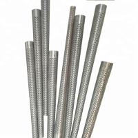 China 0.35-0.5 Mm Thickness Perforated Stainless Steel Tubing  , Stainless Steel Pipe Filter for sale