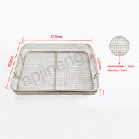 China Surgical Instrument Baskets ,  Metal Mesh Basket For Medical Sterilization for sale