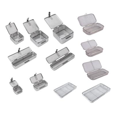 China Crimped Stainless Steel Mesh Basket With Lid SS 304 316 316L  Tasteless for sale
