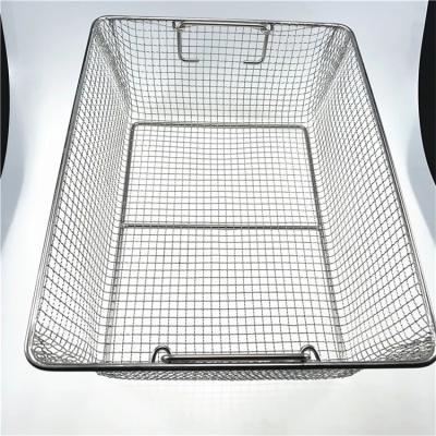 China Hygienic  Metal Wire Mesh Basket Corrosion Resistance Customized Color for sale