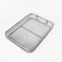 China Silver Wire Mesh Basket Stainless Steel 304 316 For Cleaning / Sterilization for sale