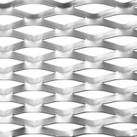 China Custom SS Expanded Aluminium Mesh , Metal Grill Wire Mesh Diamond Hole for sale