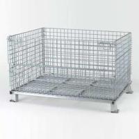 China 1200kg  Stainless Steel Collapsible  Galvanised  Wire Mesh Storage Cage for sale