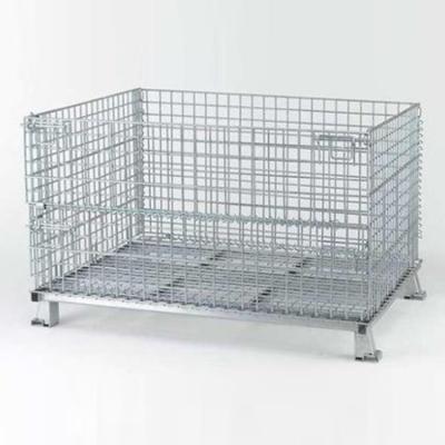 China 1200kg  Stainless Steel Collapsible  Galvanised  Wire Mesh Storage Cage for sale
