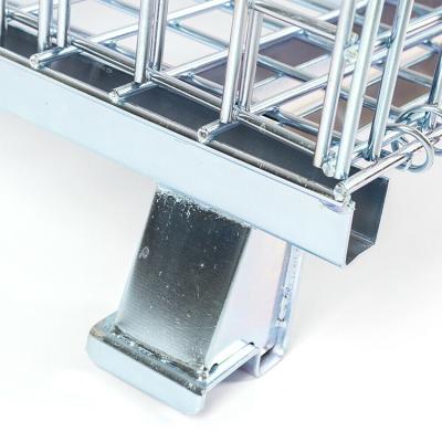 China Galvanized Wire Mesh Storage Cages Collapsible Foldable  Customized Color for sale