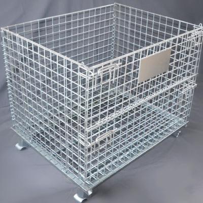 China Q235 Steel Wire Mesh Storage Cages Adjustable Compartment Surface Galvanizing for sale