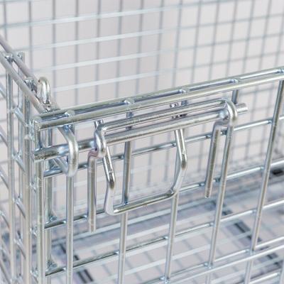 China Supermarket Wire Mesh Storage Cages 500-1800 Kg Capacity 4.8~6.2 Mm Wire Dia for sale