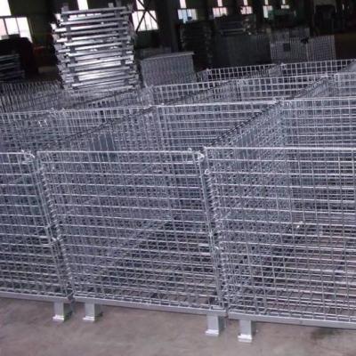 China Supermarket Stainless Steel Metal 2.5mm Wire Mesh Storage Cages for sale
