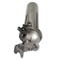 China Stainless Steel 316L Cylinder 10 20 Inch  Filter Housing for sale