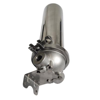China Stainless Steel 316L Cylinder 10 20 Inch  Filter Housing for sale