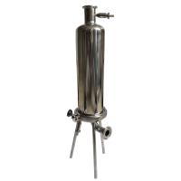 China Stainless Steel 316 L Single 0.8Mpa Cartridge Filter Housing for sale