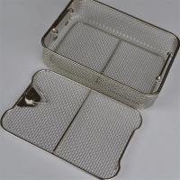 China Square Hole 0.64mm Wire Mesh Fruit Bowl Electrolytic Polishing for sale