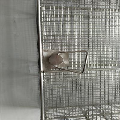 China Plain Weave Welded Sus304L Wire Mesh Basket With Lid for sale