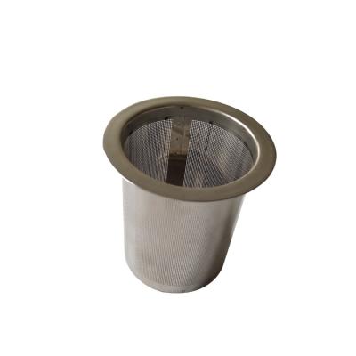 China Etching Stainless Steel Ellipse 0.2mm Teacup Strainer for sale