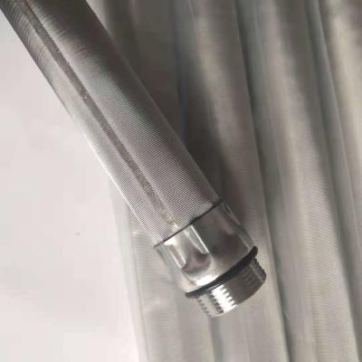 China Micron 30x440 Stainless Steel Water Filter Candle For Lubricant Oil for sale