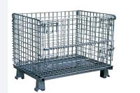 China 1000kg Galvanized Stackable Wire Mesh Storage Cages for sale