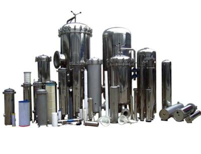 China 304 316 Grade Water Treatment Stainless Steel Bag Filter Housing 230mm Dia for sale