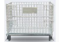 China Galvanized And Pressure Resistant 500kg Foldable Metal Cage for sale