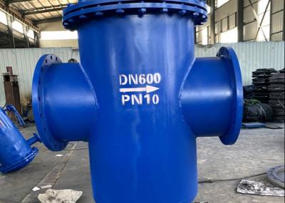 China DN500 60 Mesh Pipeline Water Treatment Stainless Steel Basket Filter for sale